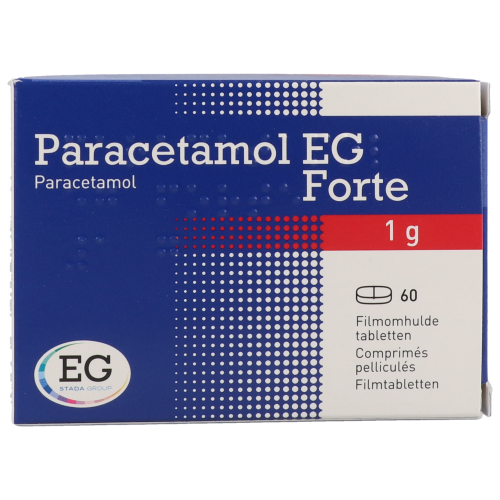 Paracetamol EG Forte 1 g | 60 comprimés | PharmaMarket