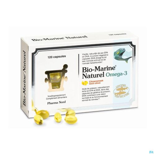 Pharma Nord Bio-Marine Naturel Omega-3 | 120 gélules | PharmaMarket