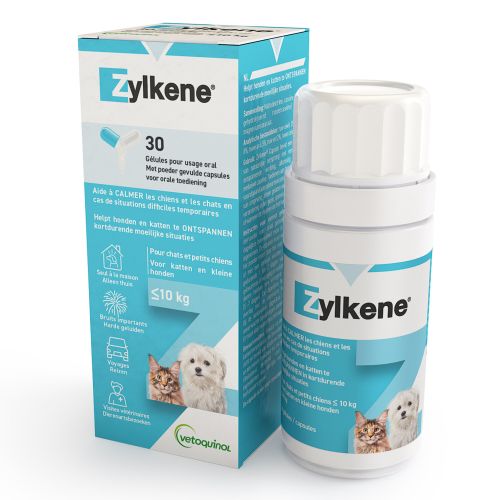 Zylkene pour Chats et Petits Chiens ≤ 10 kg | 30 gélules | PharmaMarket