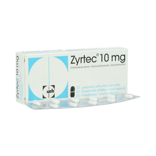 Zyrtec 10 mg | 20 comprimés | PharmaMarket